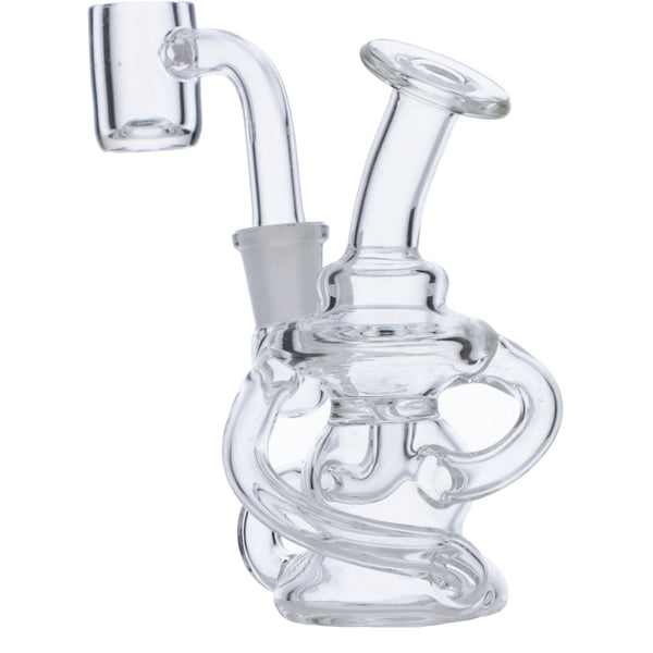 Dab Rig Water Pipe Mini w/Quartz -Clear-4in(RCL-S-J06) – Just Blaze pgh